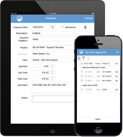 Mobile Time and Expense Tracking Software